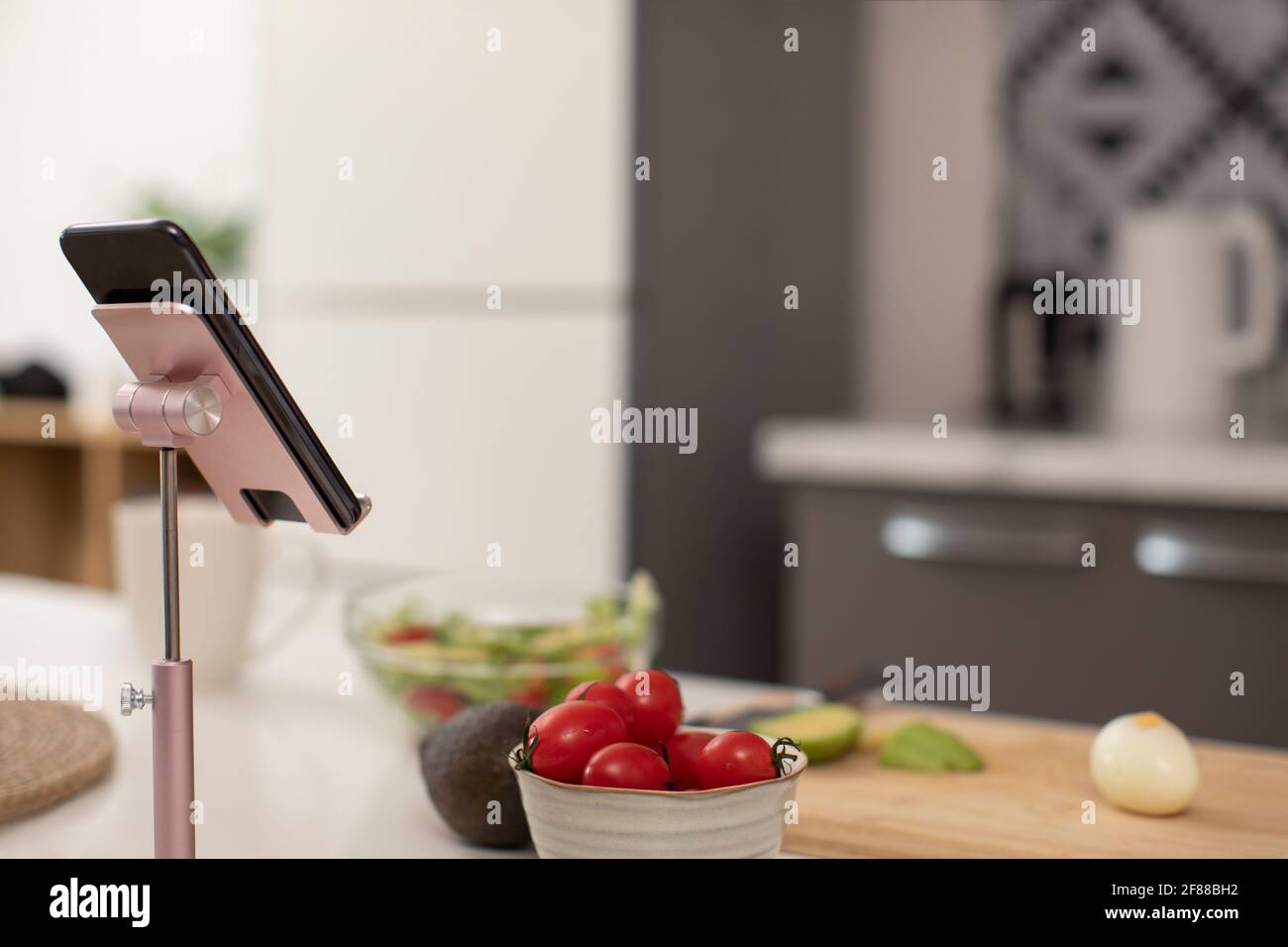Food on kitchen counter Stock Photo - Alamy