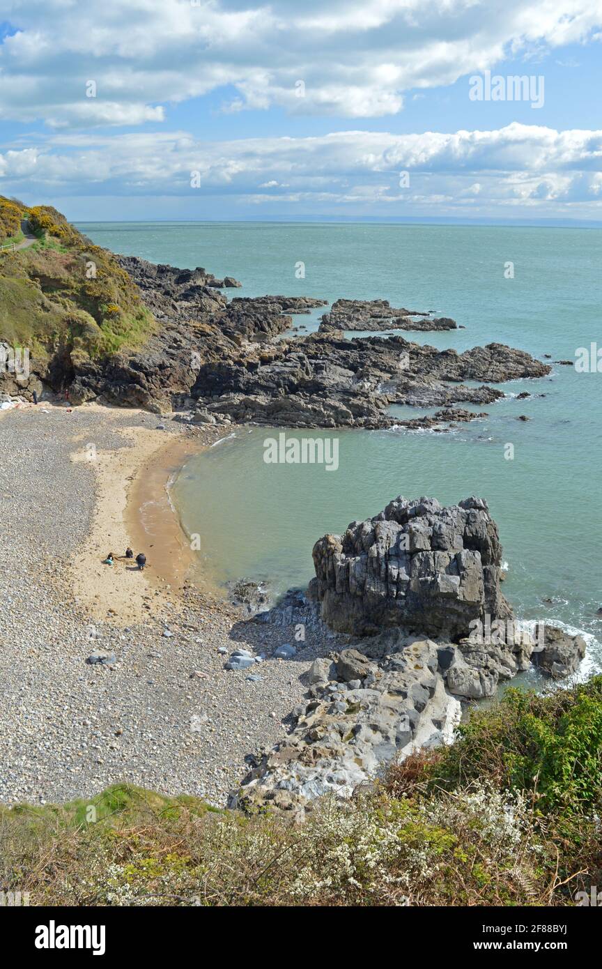 Rotherslade Beach, Gower Peninsula Stock Photo - Alamy
