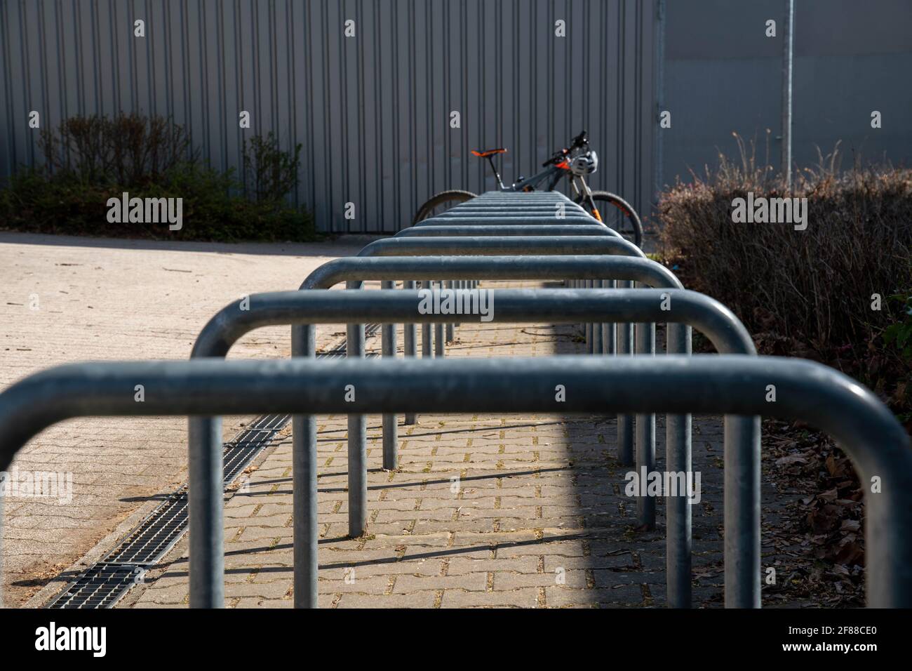 Bike racks school hi-res stock photography and images - Alamy