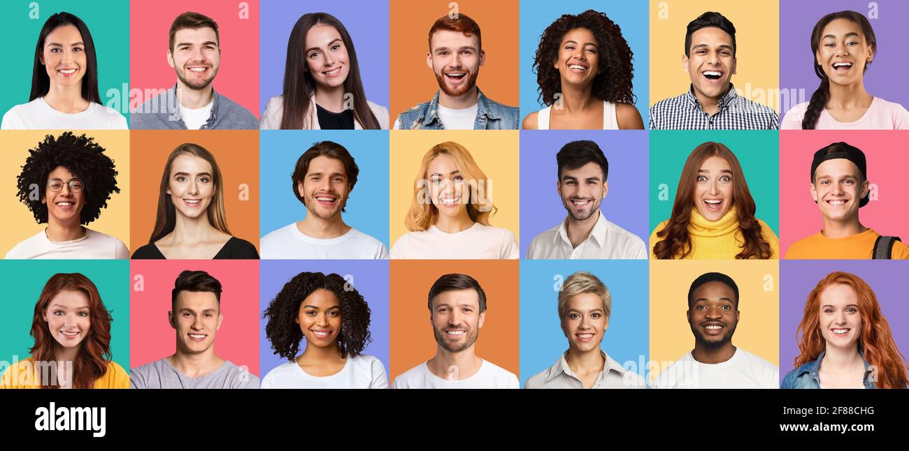 Mosaic human face people hi-res stock photography and images - Alamy