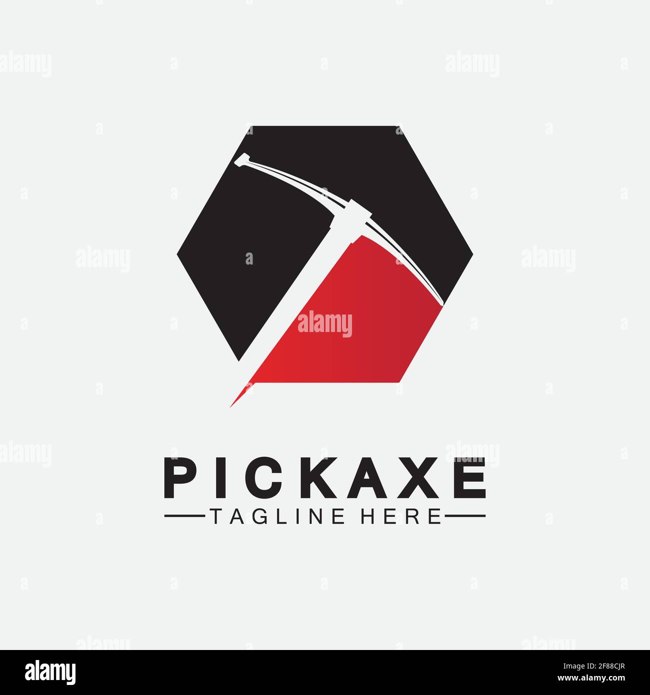 Pickaxe Logo Vector icon symbol illustration Design template, Mining ...