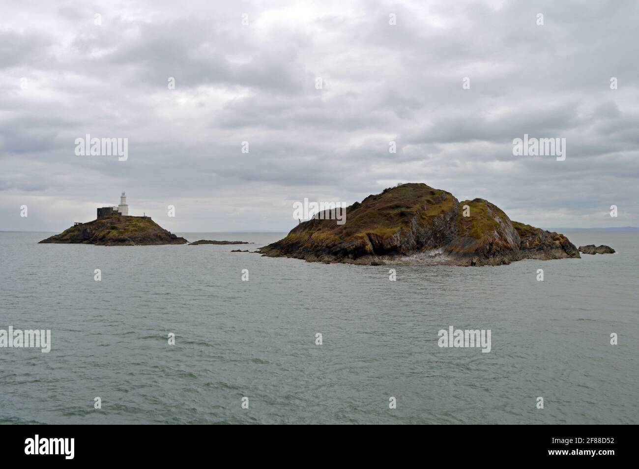 The Mumbles lighthouse, Gower, Wales Stock Photo - Alamy