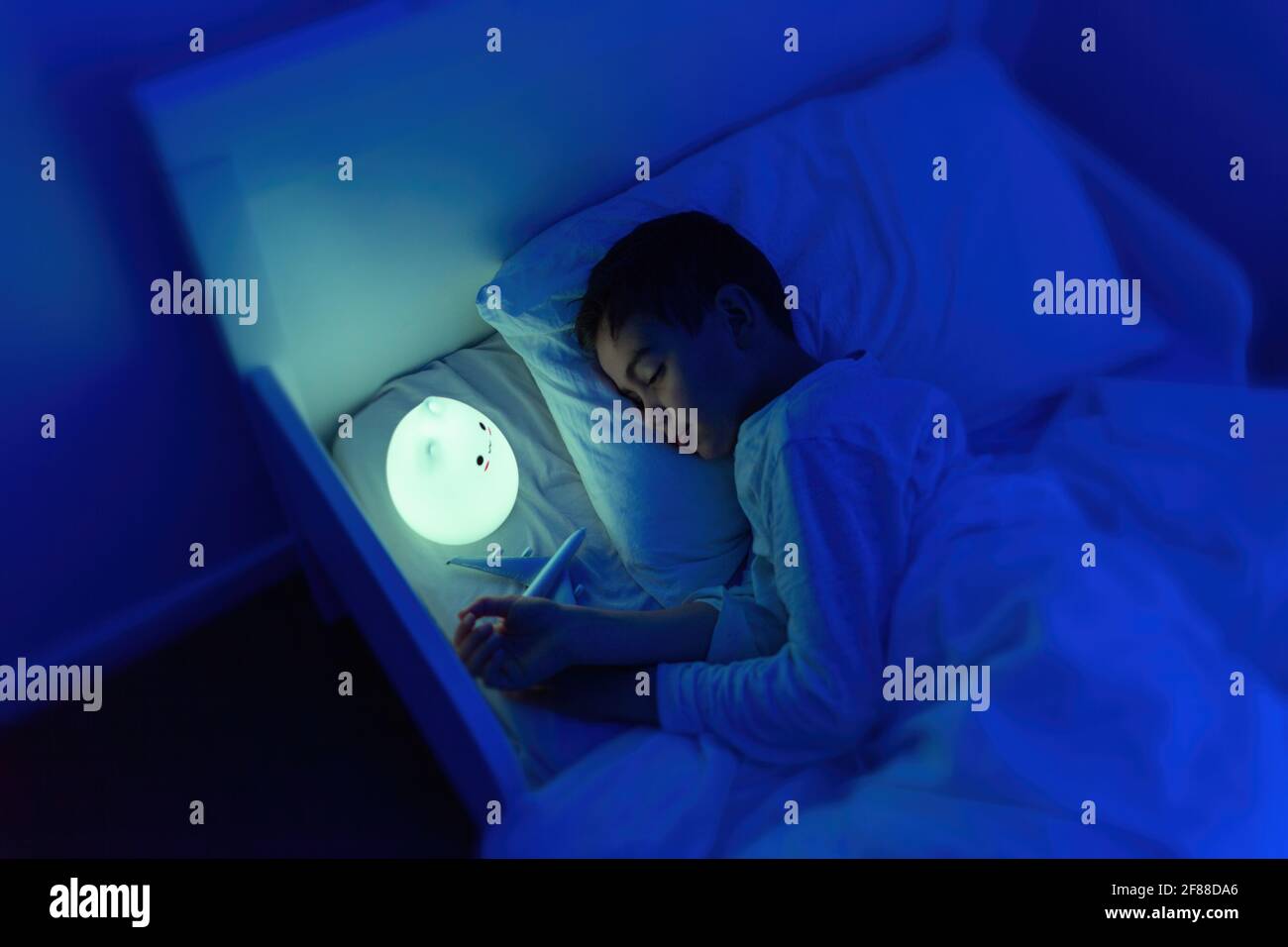 Angry boy bed hi-res stock photography and images - Alamy