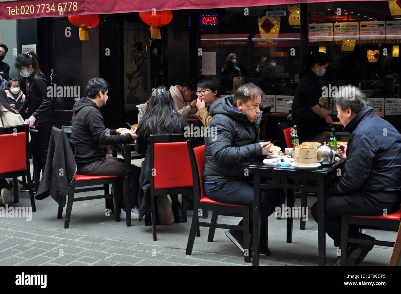 London, UK. 12th Apr, 2021. Lock down eased in Soho and Chinatown as ...