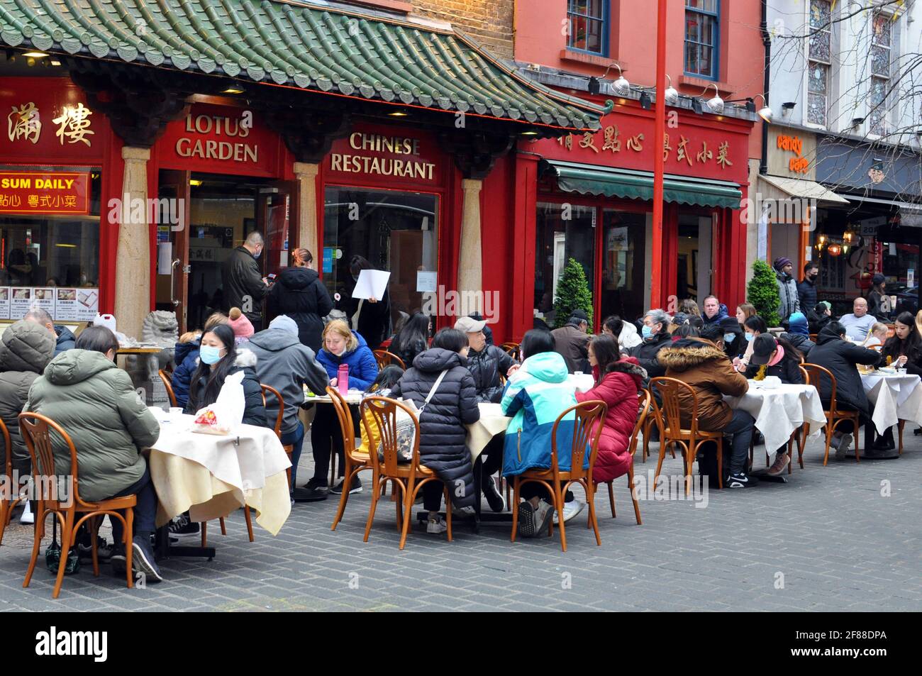 London, UK. 12th Apr, 2021. Lock down eased in Soho and Chinatown as ...