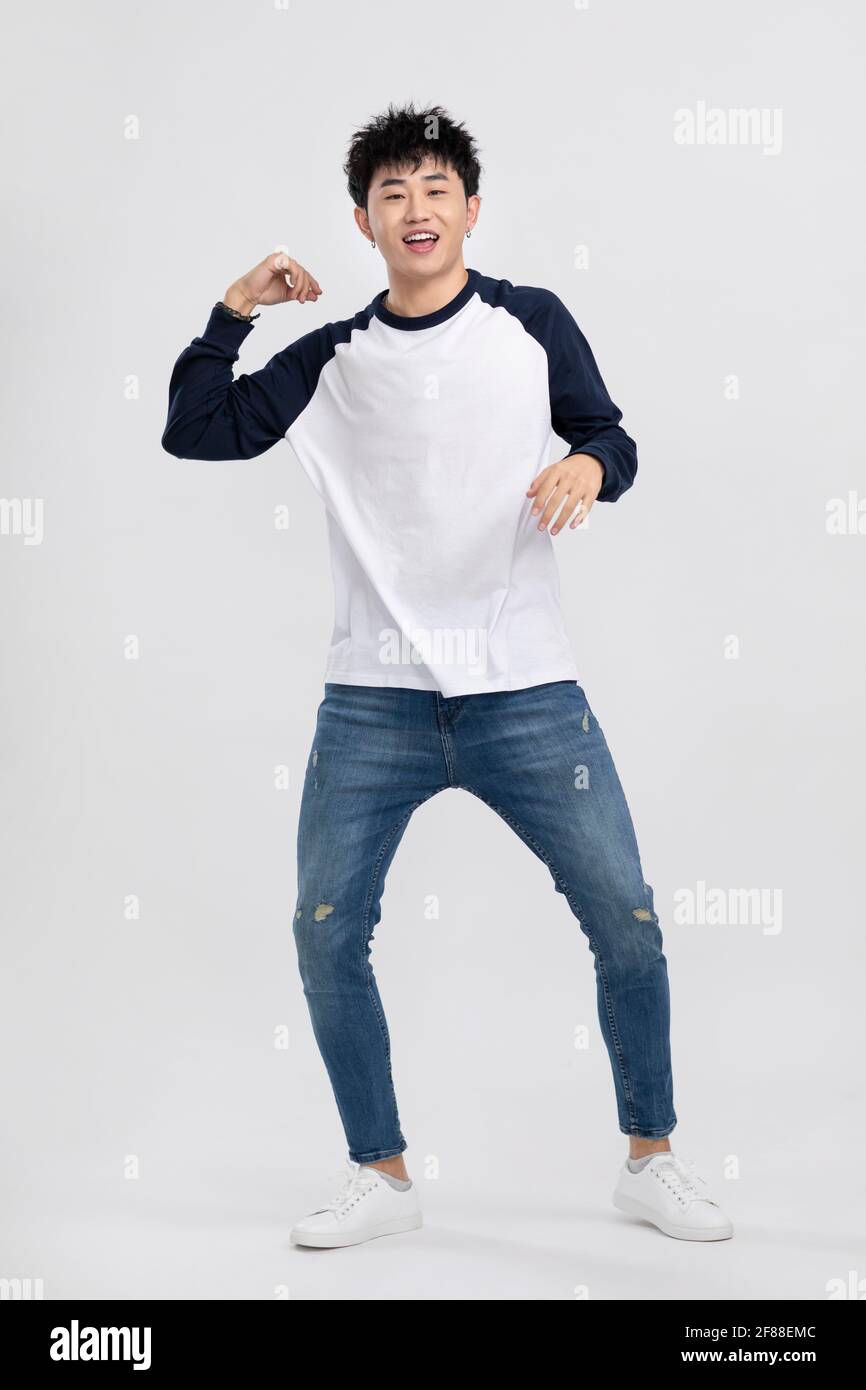 Cool young man dancing hi-res stock photography and images - Alamy