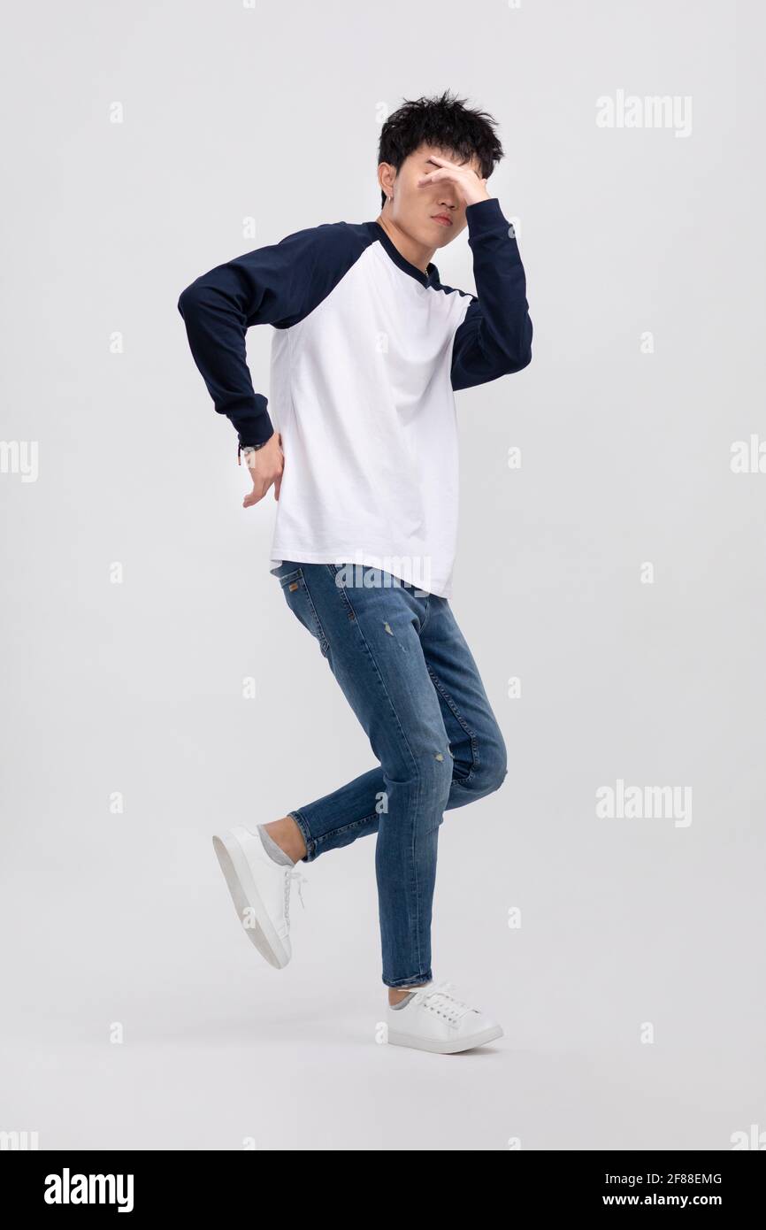 Cool young man dancing Stock Photo - Alamy