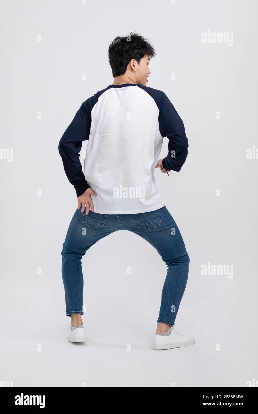 Cool young man dancing Stock Photo - Alamy