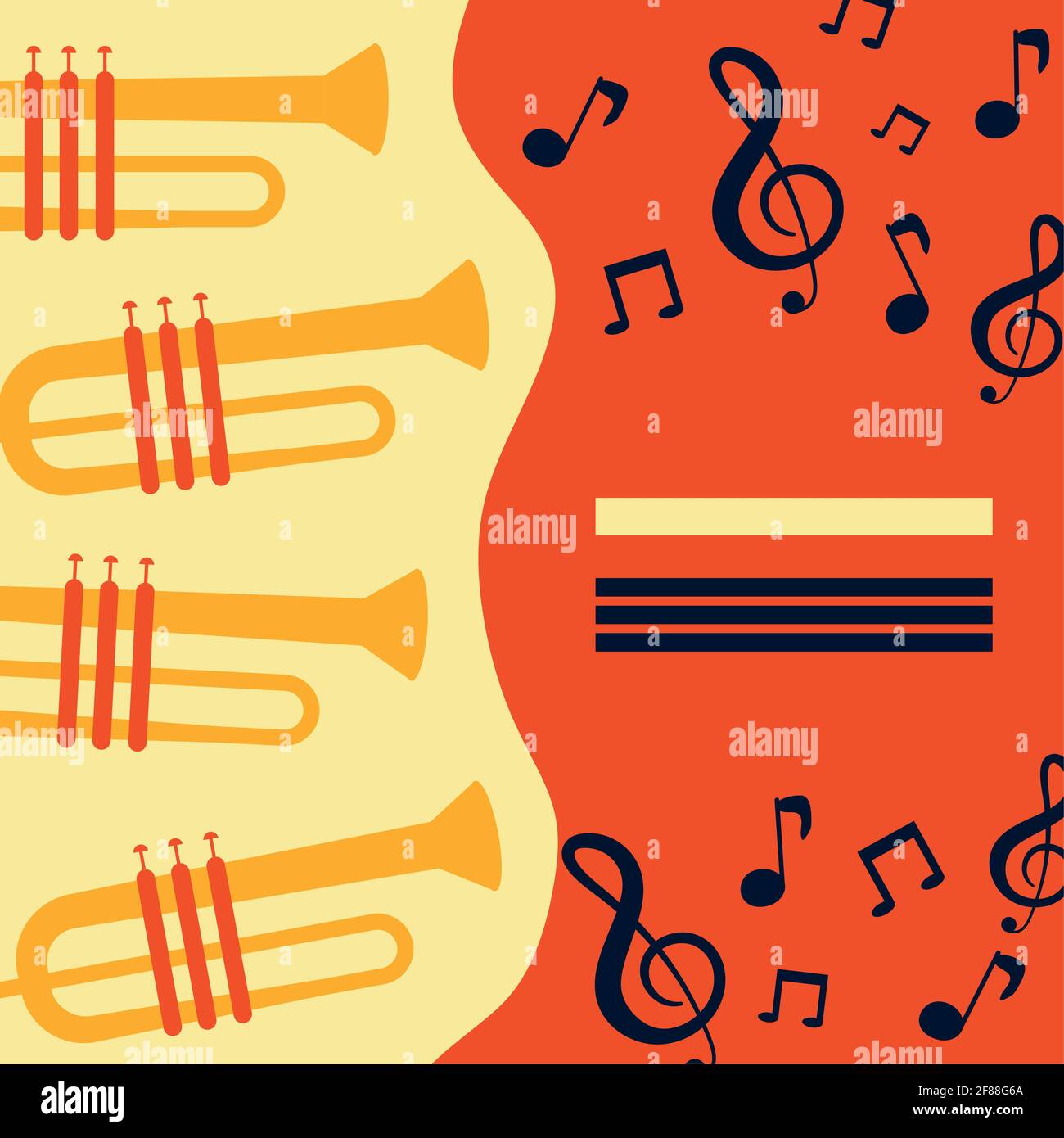 trumpets musical instruments Stock Vector Image & Art - Alamy