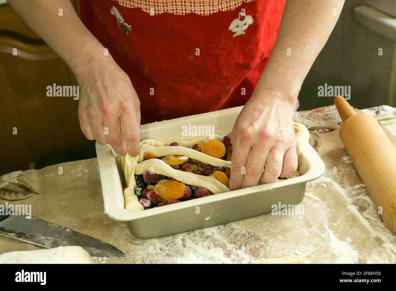 Preparation of pies hi-res stock photography and images - Alamy