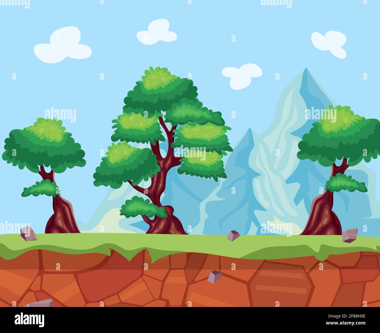 forest landscape scene Stock Vector Image & Art - Alamy