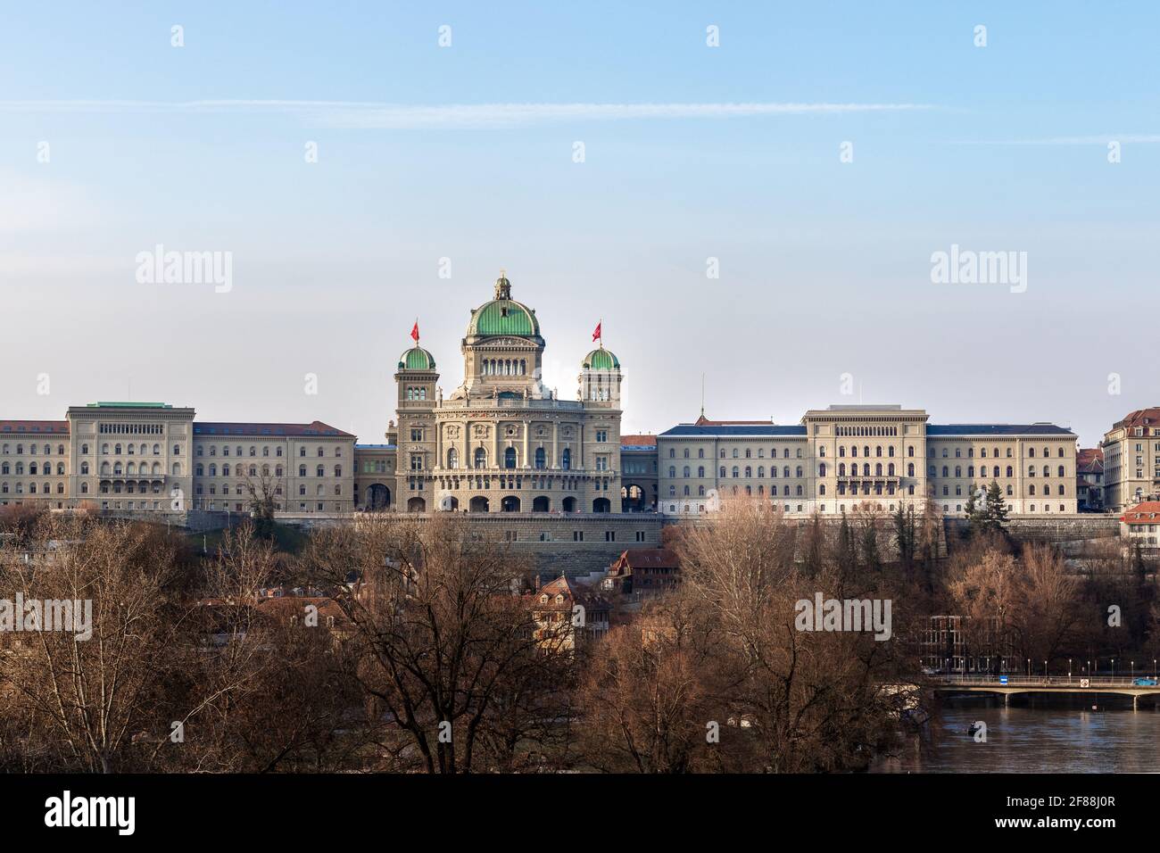 The Swiss government building Bundeshaus or Federal Palace of ...