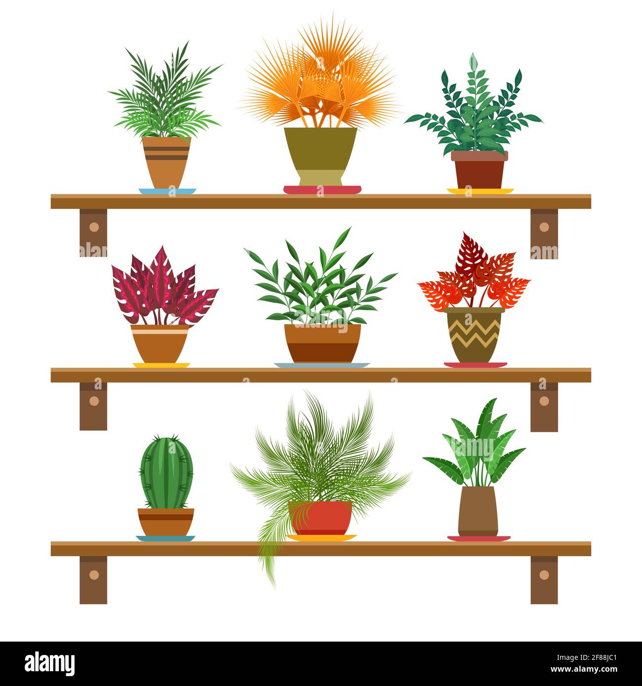 Decorative wall shelves Stock Vector Images - Alamy