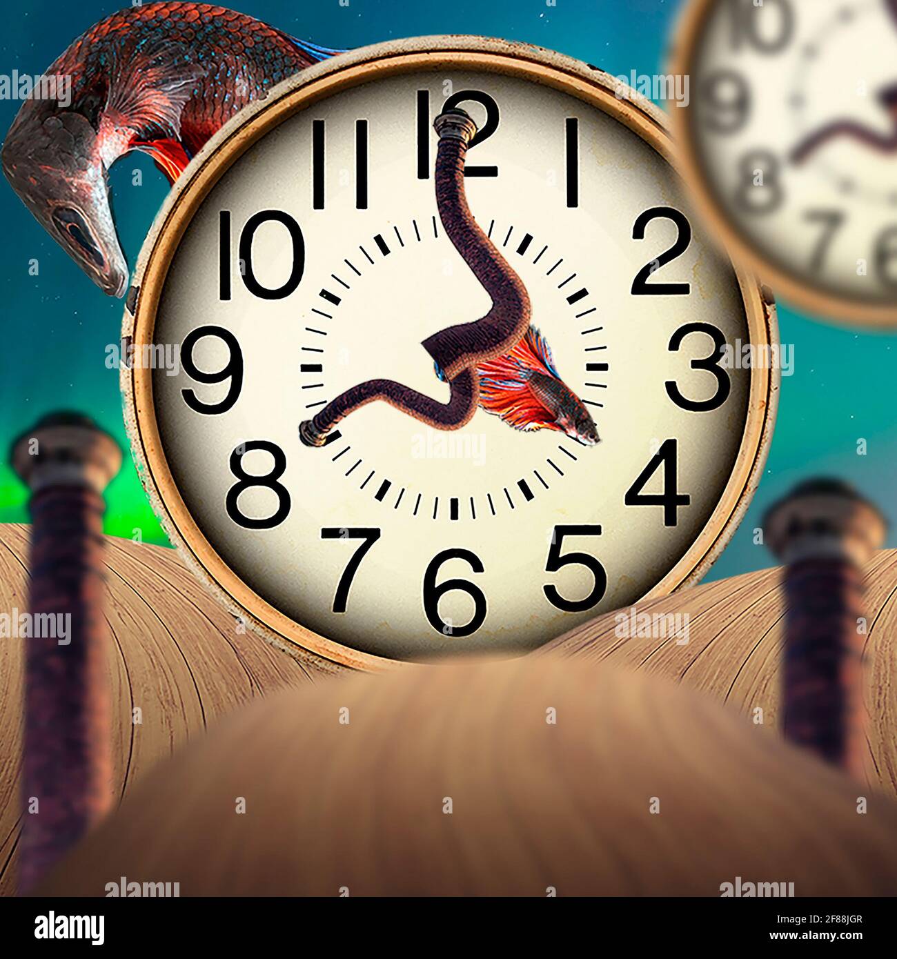 Surreal clock hi-res stock photography and images - Alamy