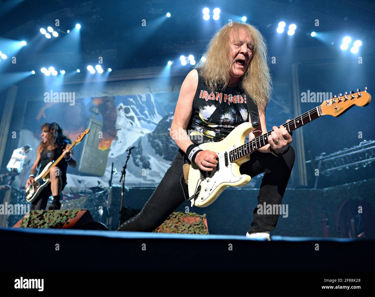Steve Harris of Iron Maiden Stock Photo - Alamy