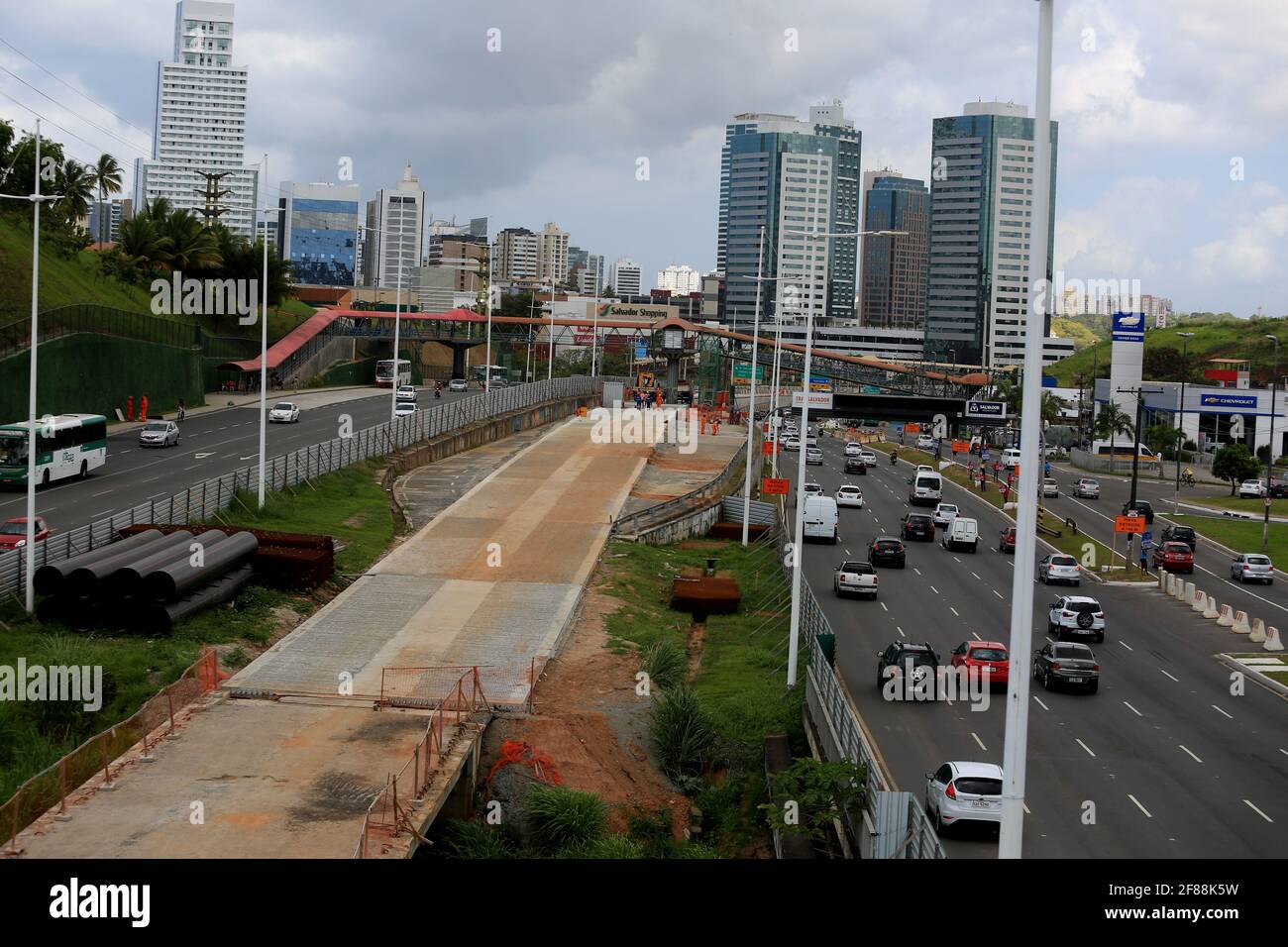 salvador, bahia / brazil - september 21, 2016: workers are seen working ...