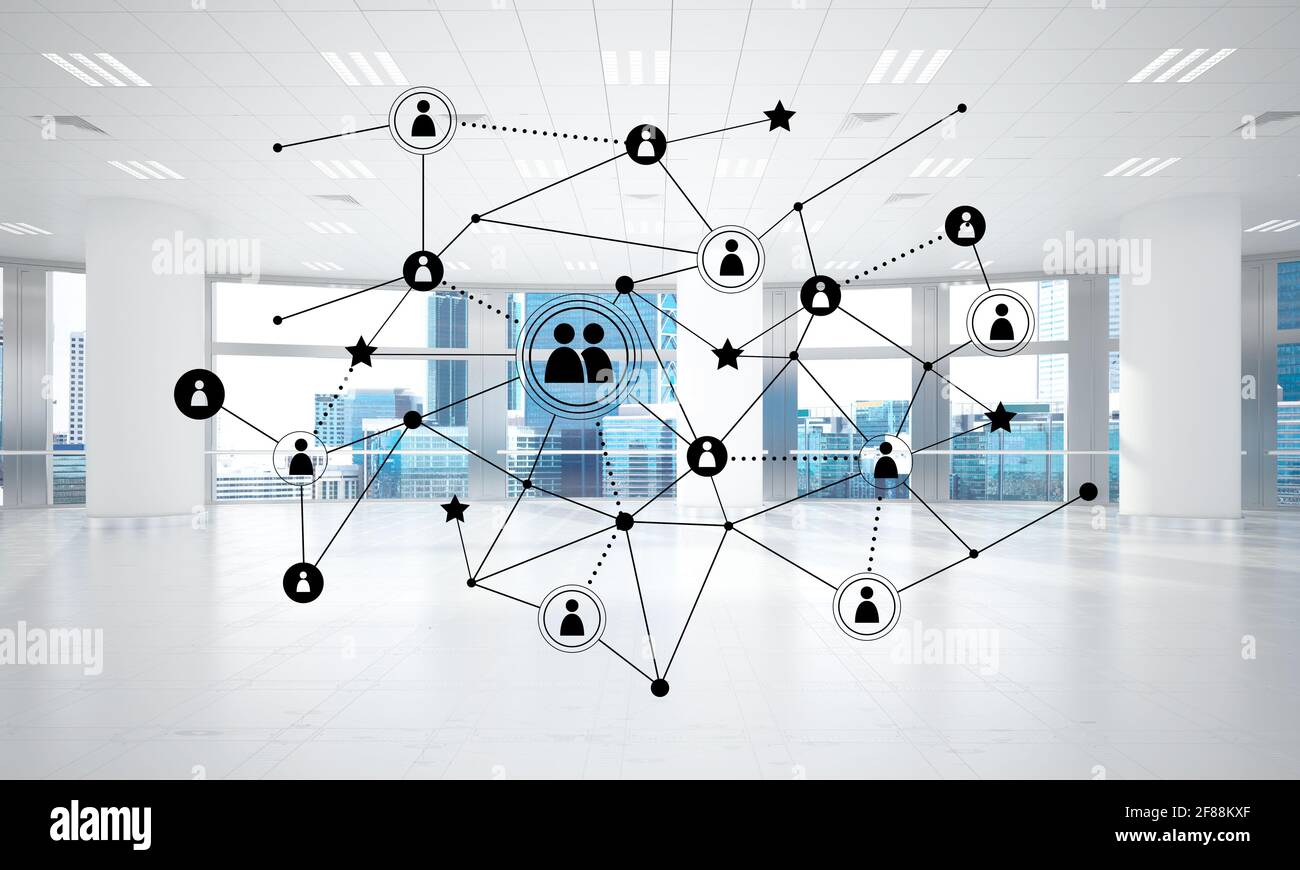 Networking and wireless connection as concept for effective modern ...