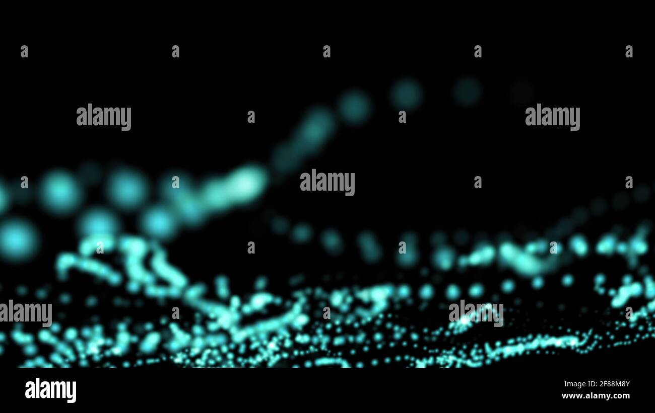 Animation blue particle on black hi-res stock photography and images ...