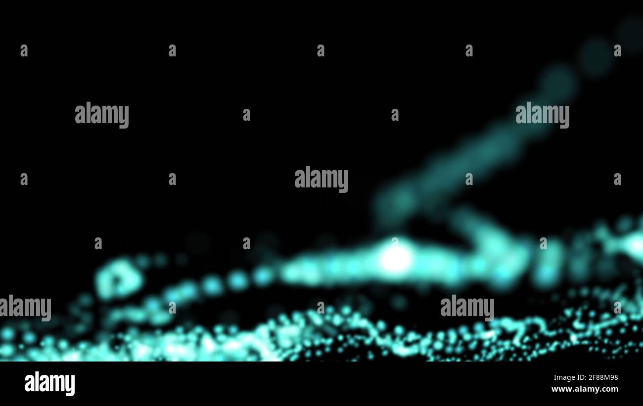Animation blue particle on black hi-res stock photography and images ...