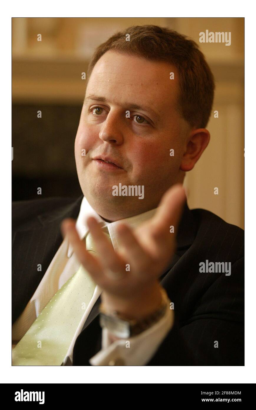 Matthew D'Ancona editor of The Spectator in his office in London. pic ...