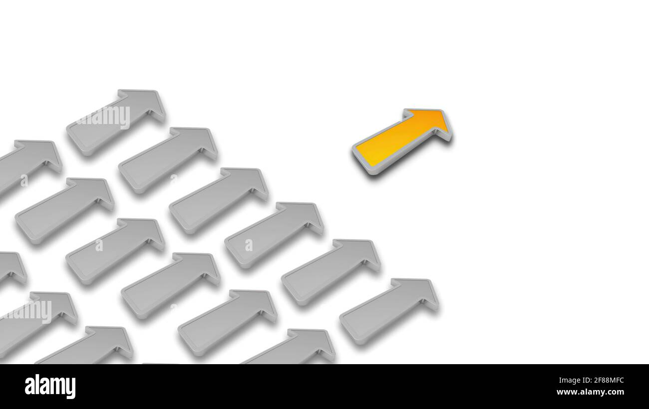 arrow leader concept Stock Photo - Alamy