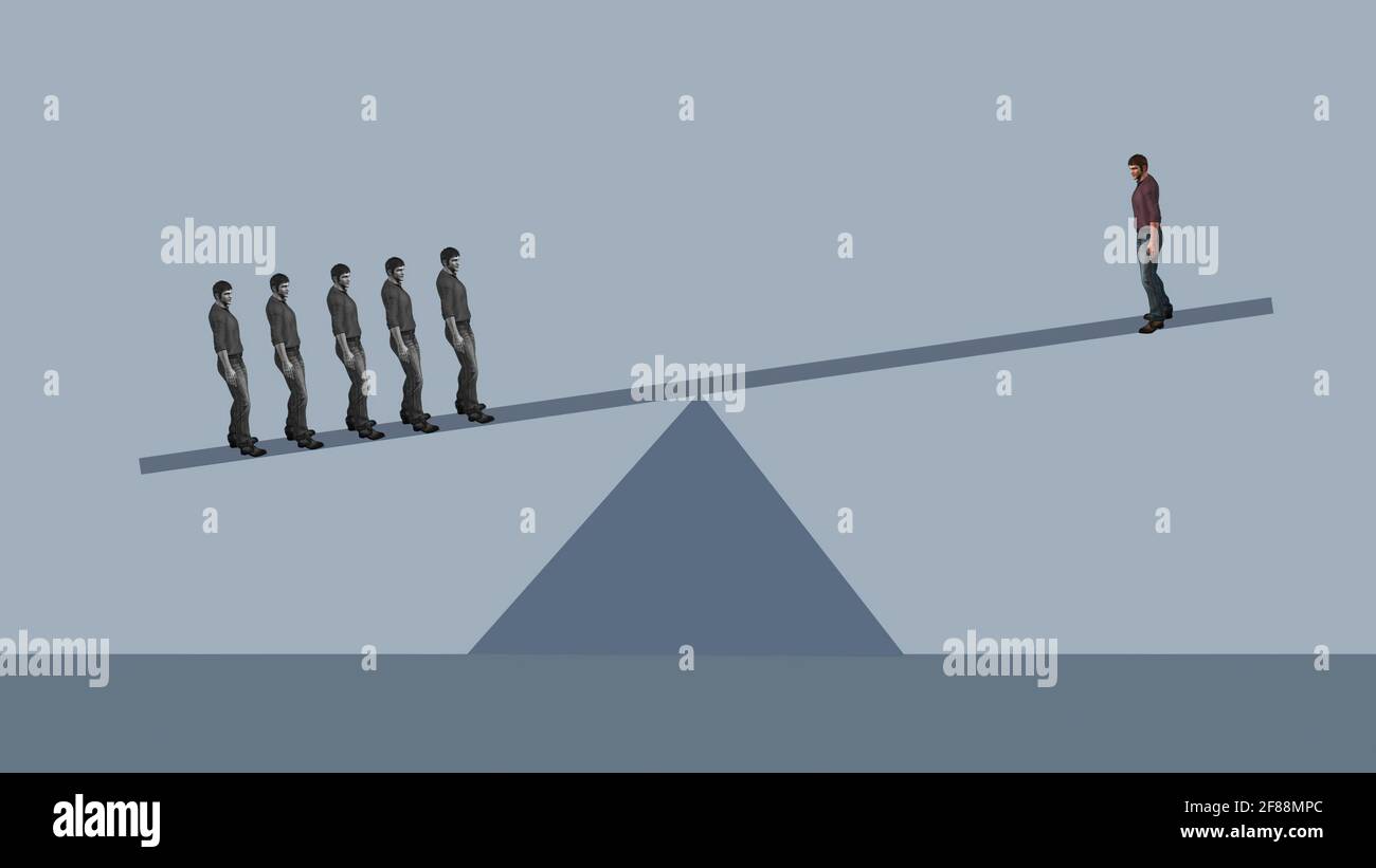 Single man outweighing a small group - comparative advantage concept ...