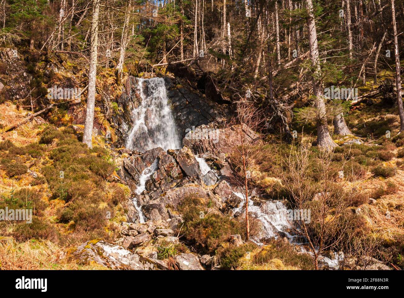 Glen shiel waterfall scottish highlands hi-res stock photography and ...