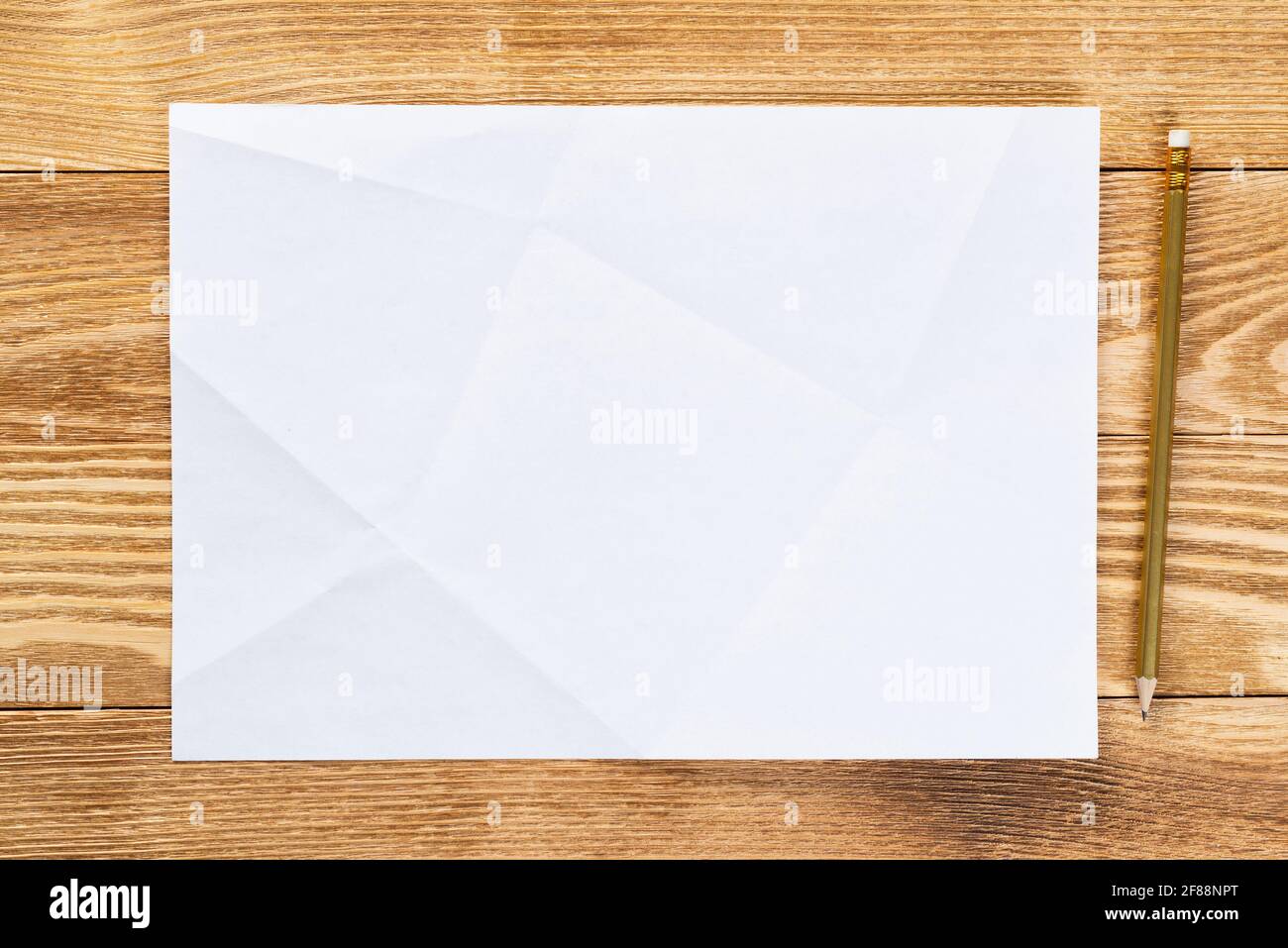Business workspace with sheet of paper Stock Photo - Alamy