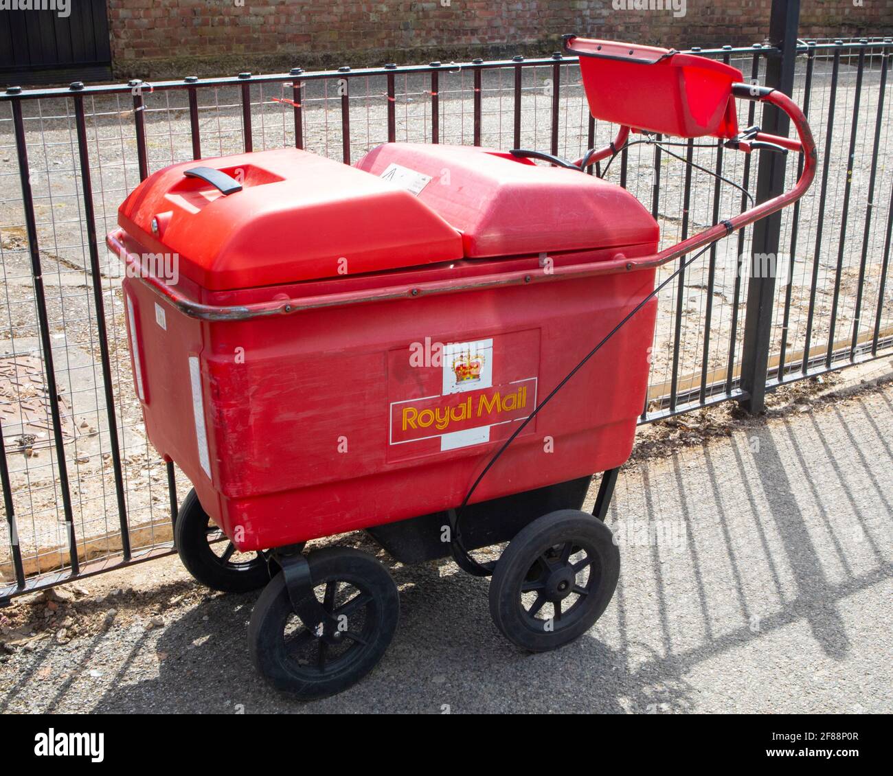 Royal mail postman trolley hi-res stock photography and images - Alamy