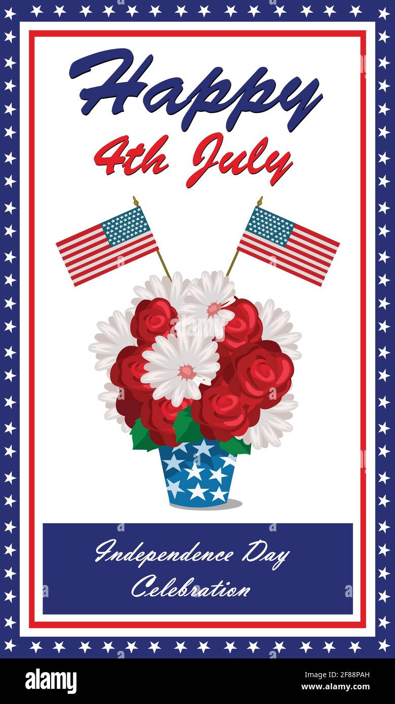 Happy July 4th poster banner vector background Stock Vector Image & Art ...