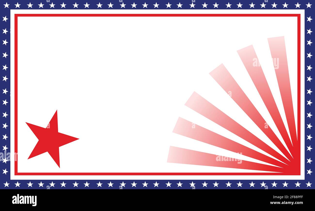 Happy july 4th poster USA flag vector background Stock Vector Image ...