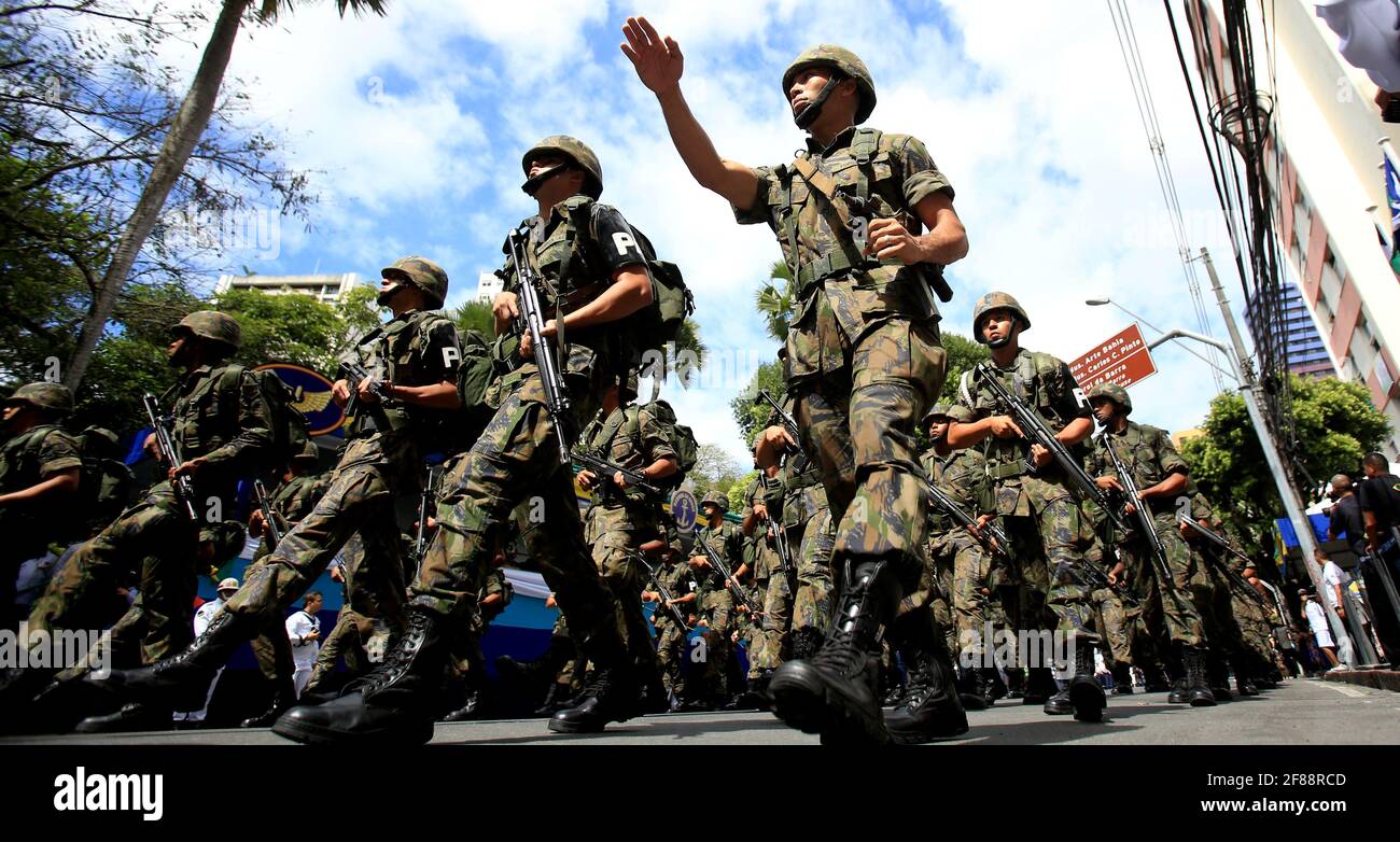 salvador, bahia / brazil - September 7, 2016: Military of Brazilian Air ...
