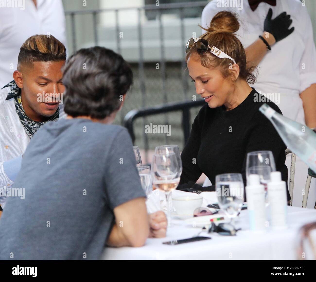 New York - NY - 20200913 - Jennifer Lopez pictured having a laugh with ...