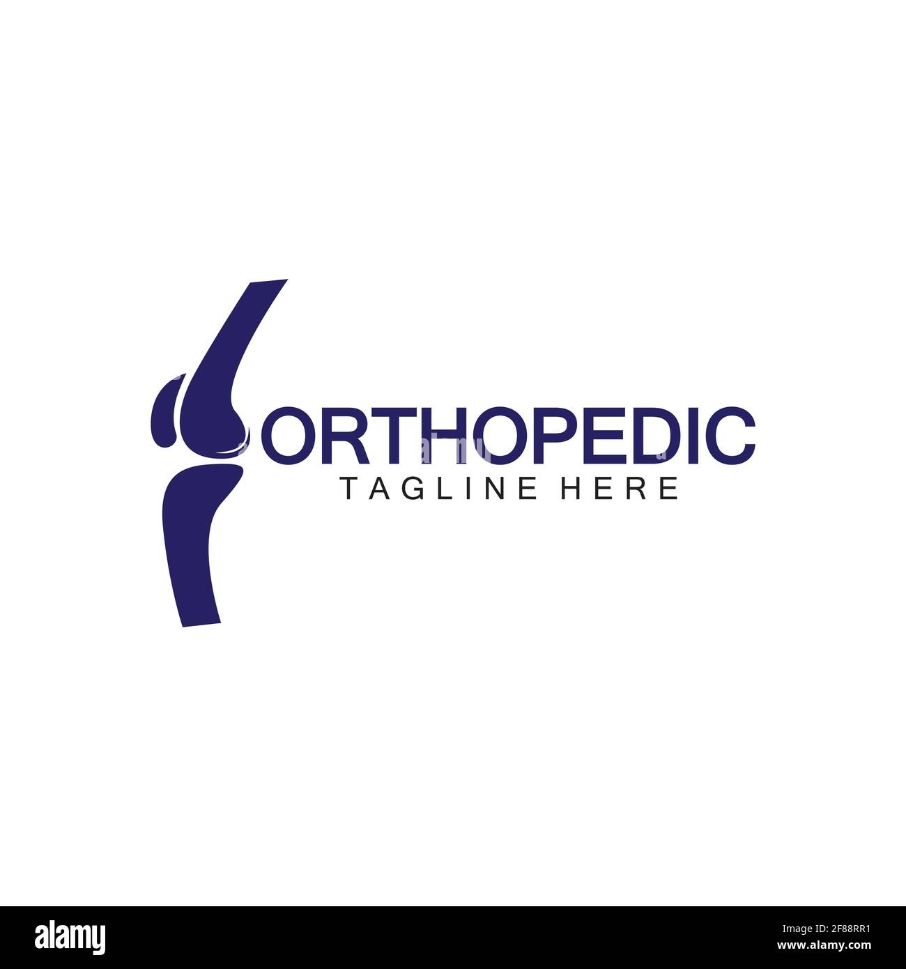 Orthopedic Health Bone Logo vector illustration Design template,Knee ...