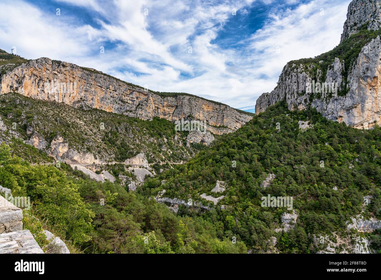 Verdon Gorge, Gorges du Verdon, amazing landscape of the famous canyon ...