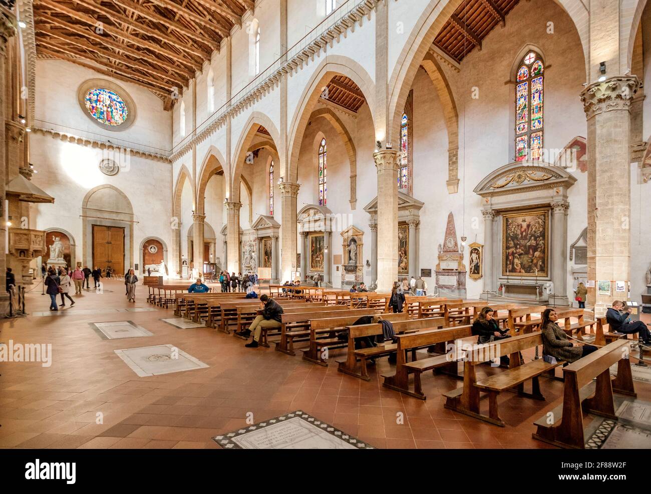 Santa maria novella interior hi-res stock photography and images - Alamy