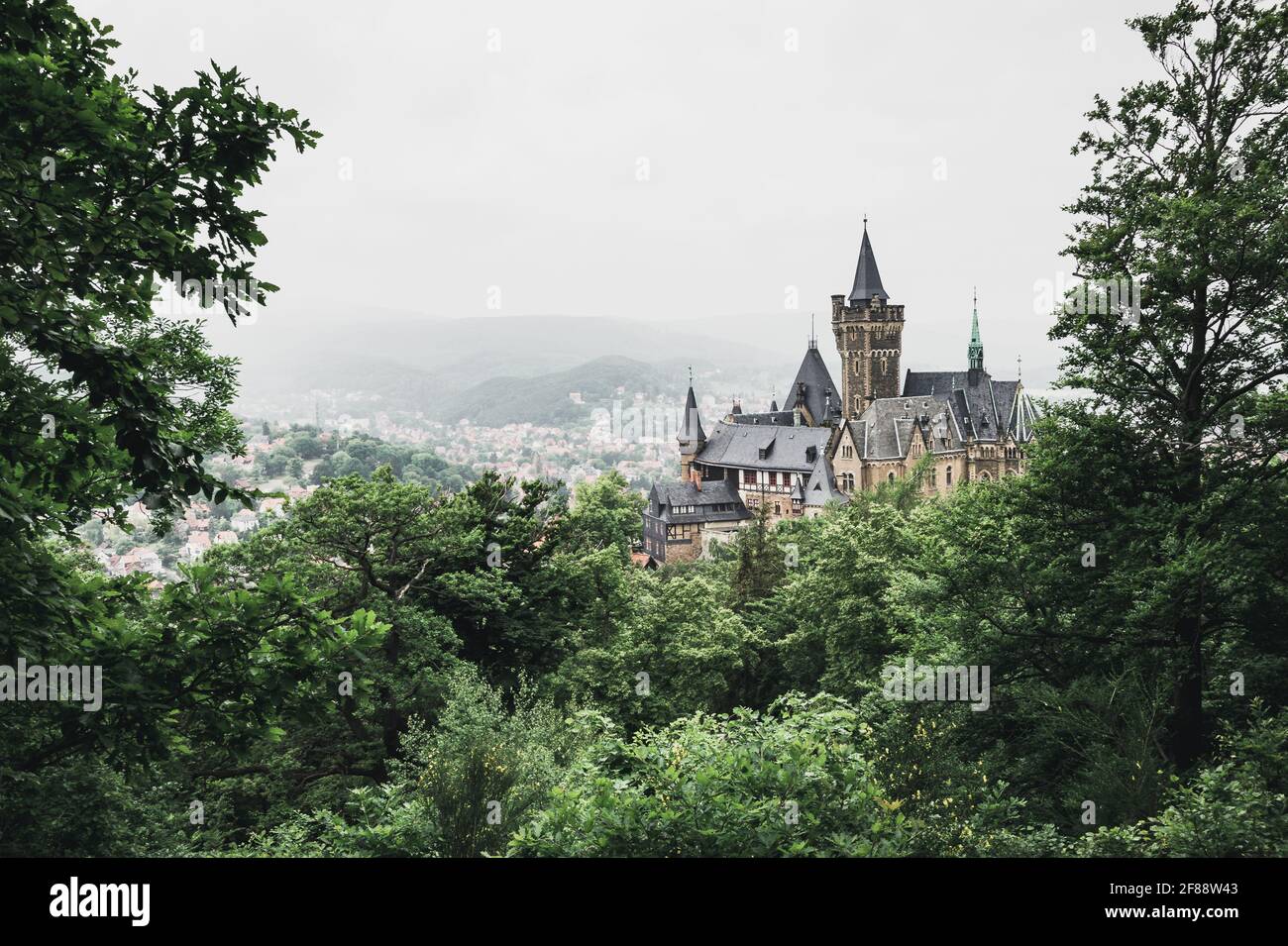 Beautiful Wernigerode Castle in Germany Stock Photo - Alamy
