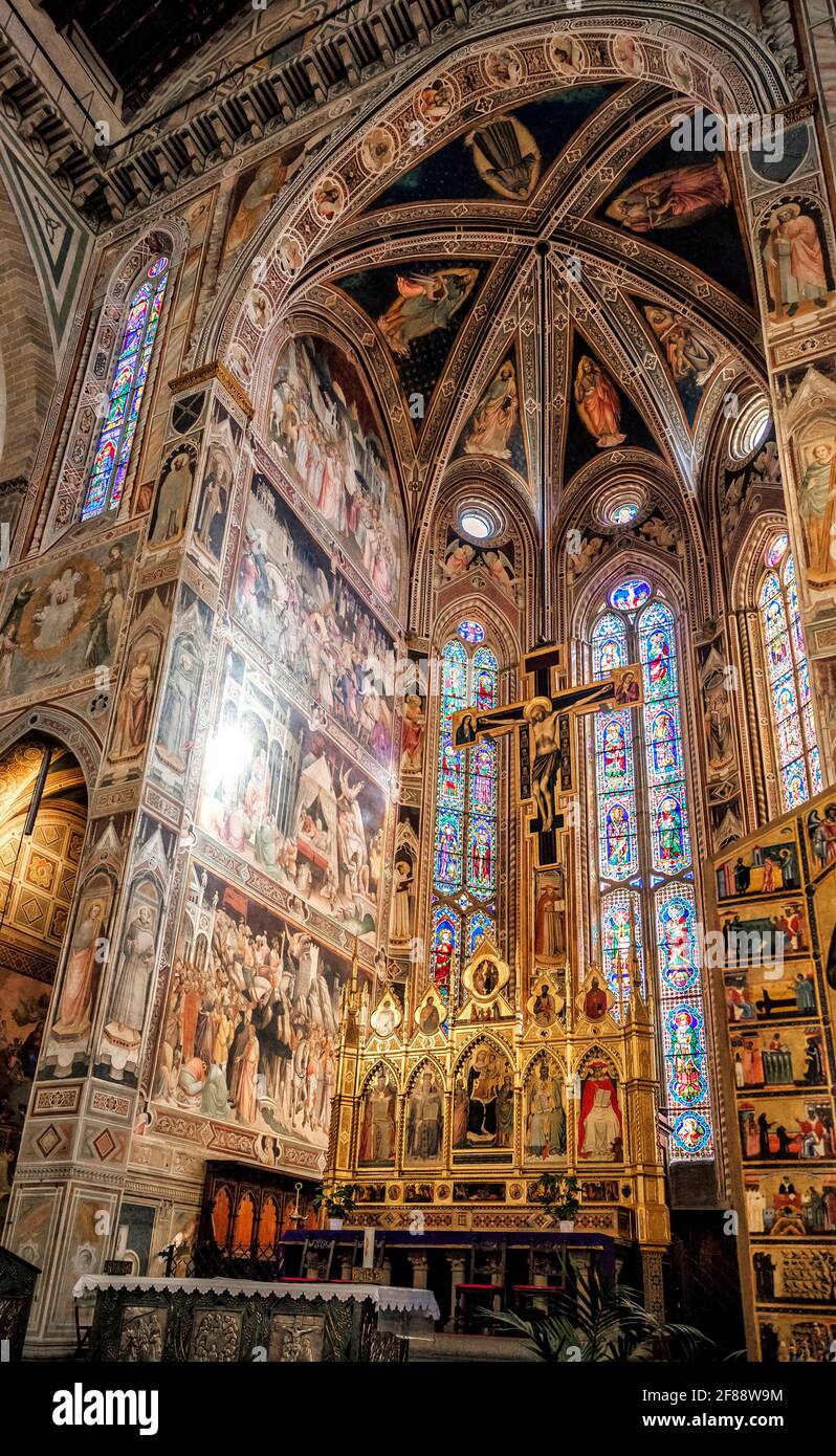 Santa Maria Novella, interior,Florence Stock Photo - Alamy