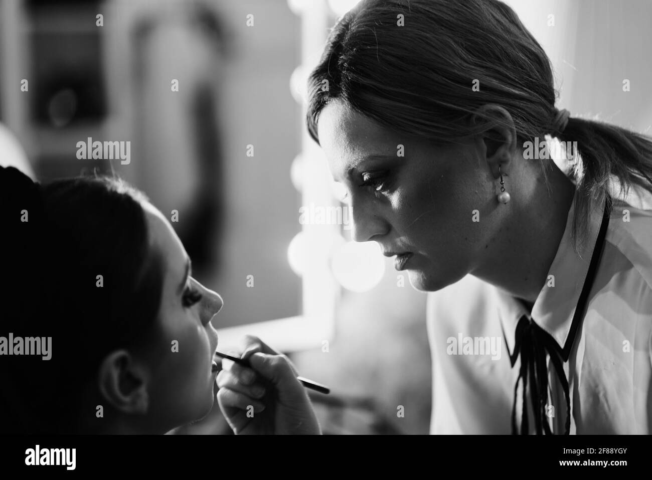 make up session before photo shooting Stock Photo - Alamy