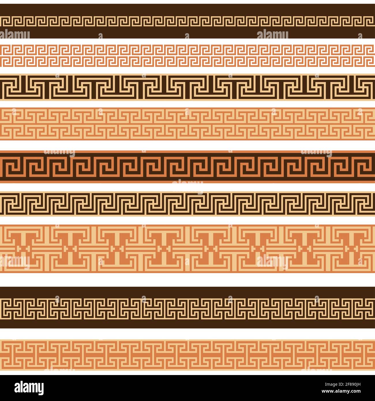 Greek key seamless pattern. Geometric meander. Abstract vector vintage ...