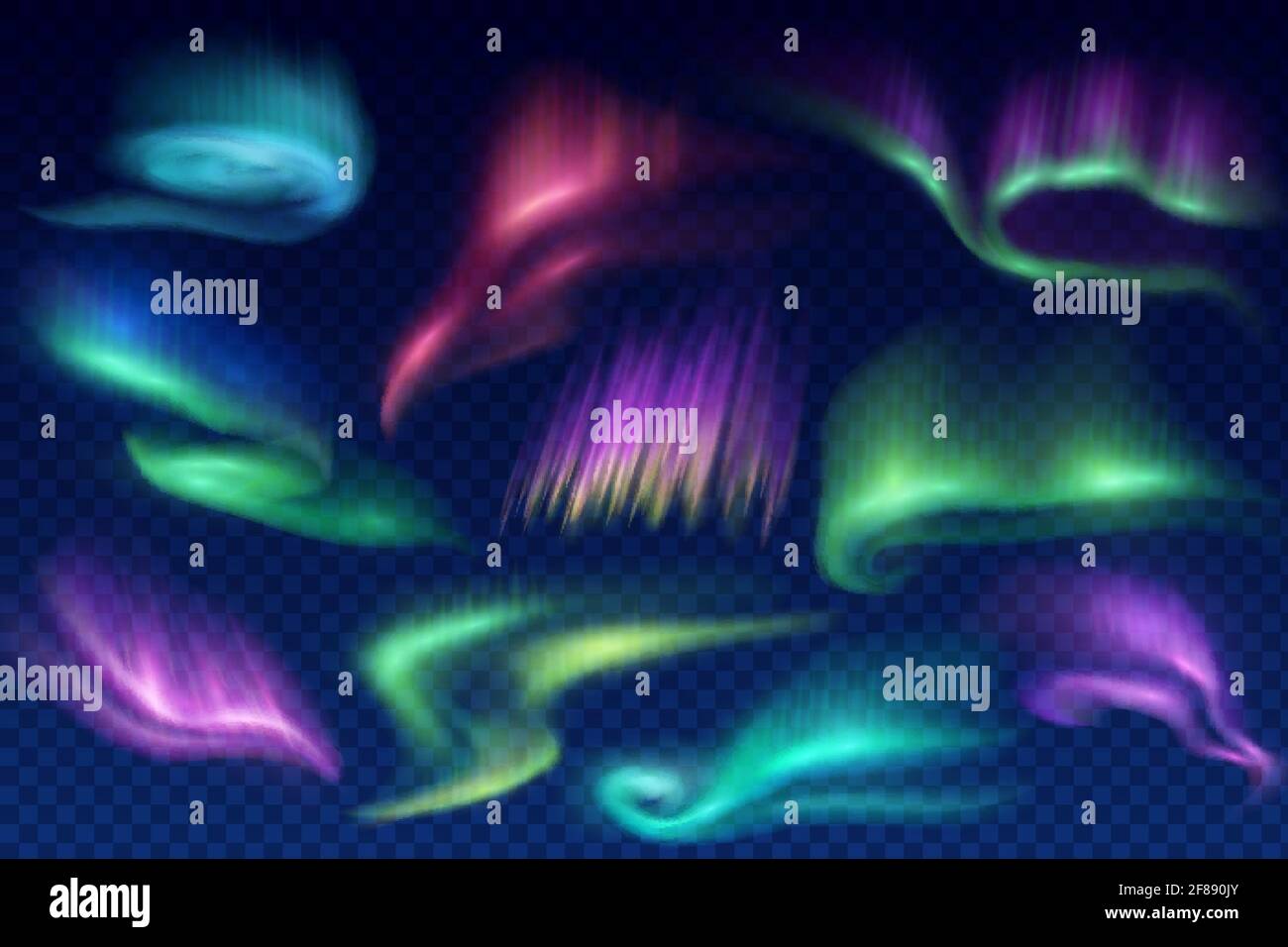 Polar light lapland Stock Vector Images - Alamy