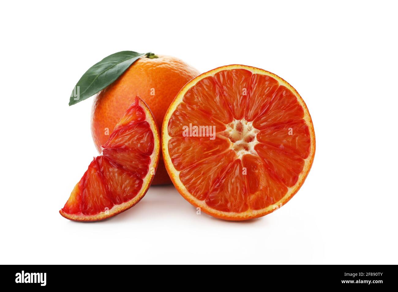 Fresh red orange isolated on white background Stock Photo - Alamy