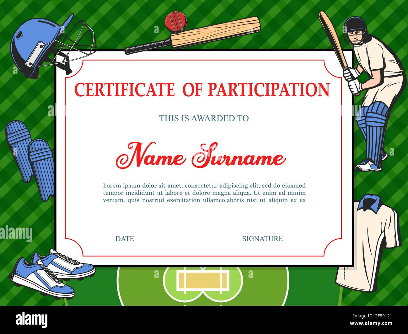 Sports Participation Certificate