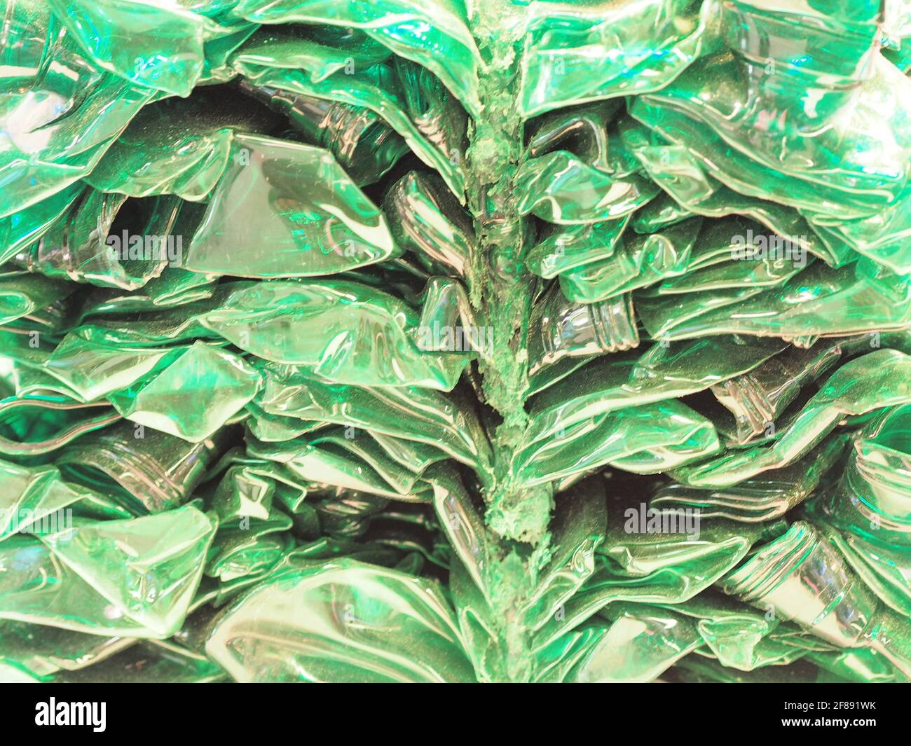 Crushed plastic bottles for recycling Stock Photo - Alamy