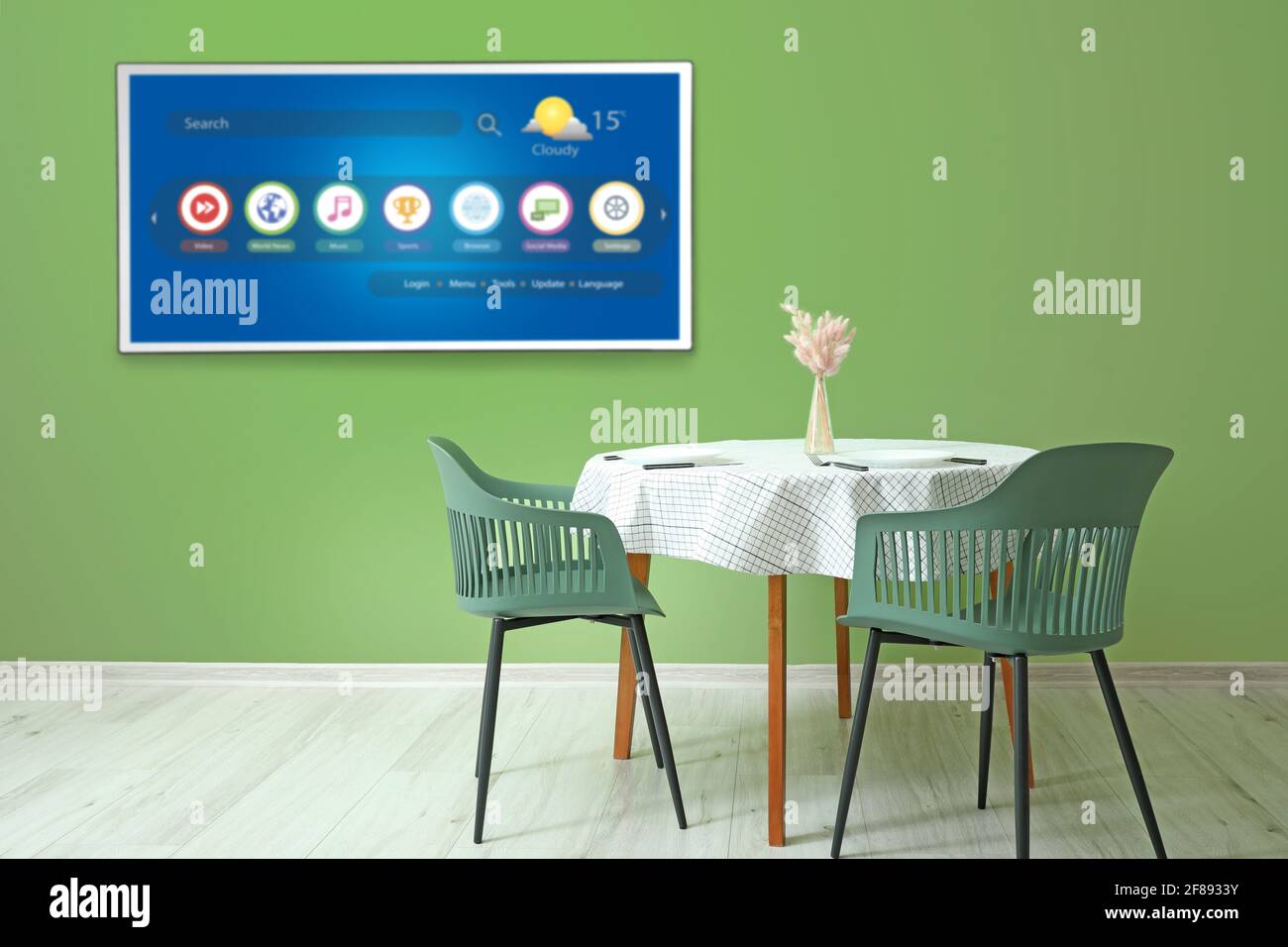 Digital in room dining menu hi-res stock photography and images - Alamy