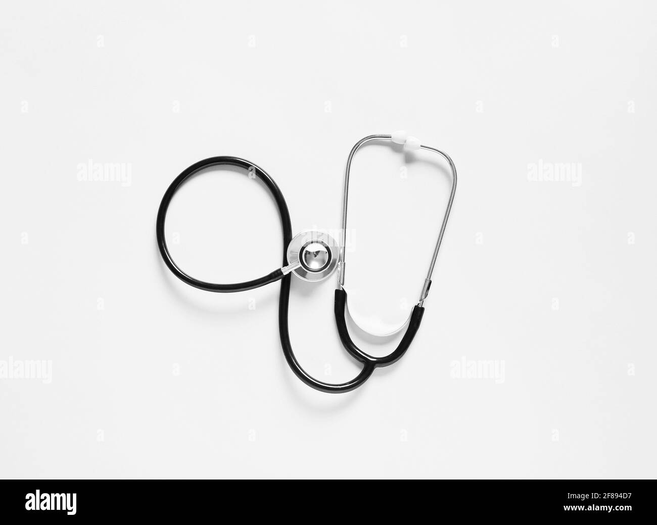 Modern stethoscope on white background Stock Photo - Alamy