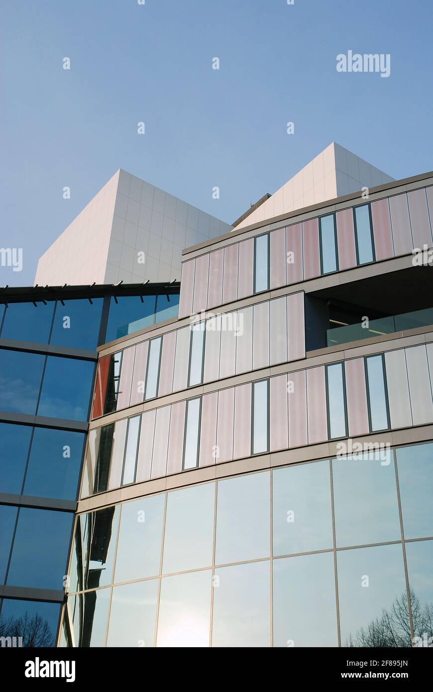 Leipzig, Germany 02-15-2011 the national library modern building Stock ...