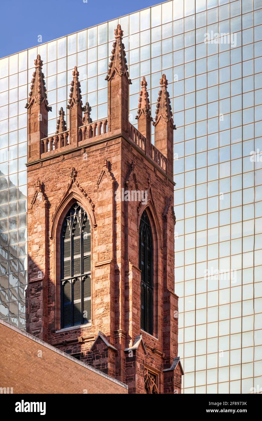 Christ Church, Main Street with the Stilts Building Stock Photo - Alamy