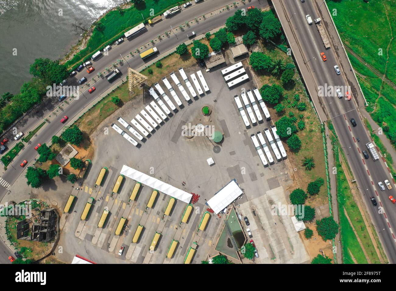 Bus drone hi-res stock photography and images - Alamy