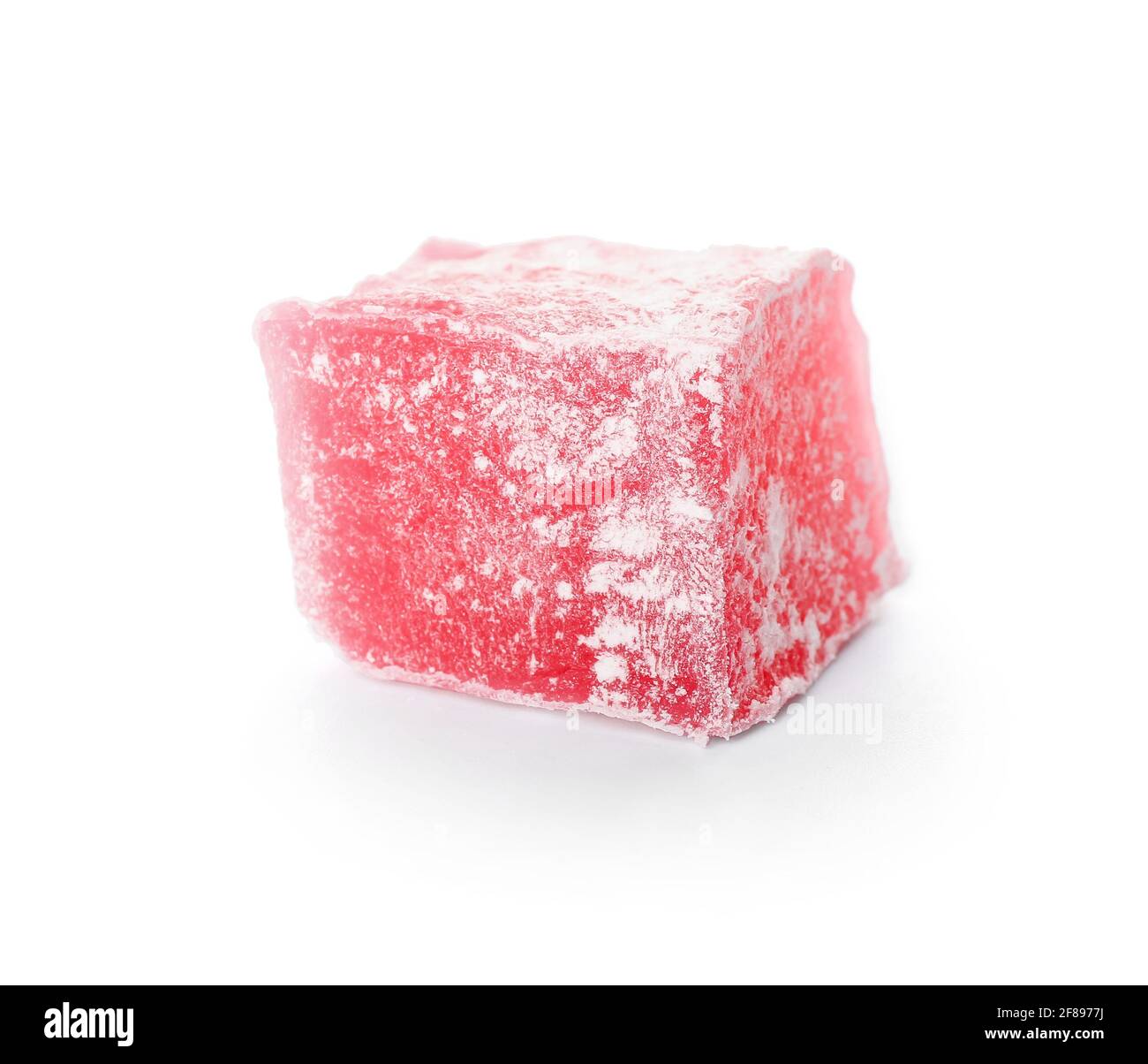 Turkish delight on white background Stock Photo - Alamy